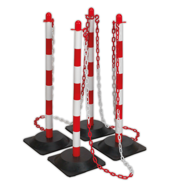 torenko.ch - Absperr-Set mit Schutzpfosten und Kette