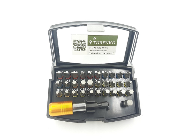 torenko.ch - Bit Box - Bits ohne Bohrung 32-tlg.