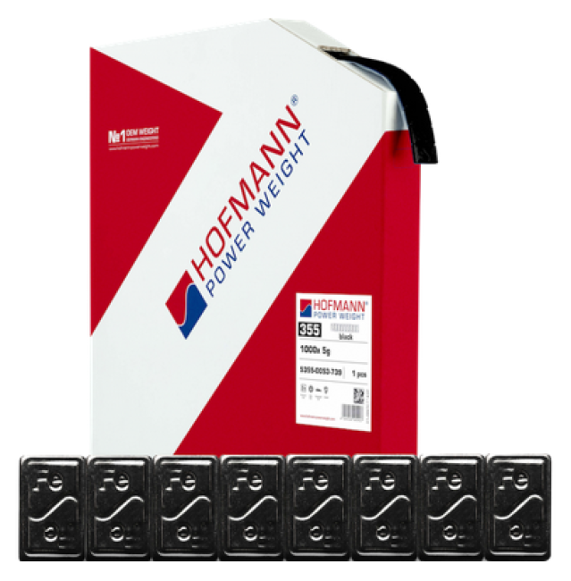 torenko.ch - Klebegewicht Rolle Hofmann Typ 355 Schwarz
