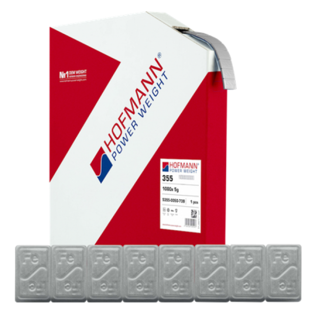 torenko.ch - Klebegewicht Rolle Hofmann Typ 355 Silber