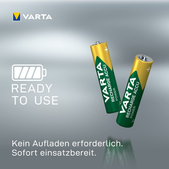 torenko.ch - VARTA Batterien AAA wiederaufladbar 1000mAh