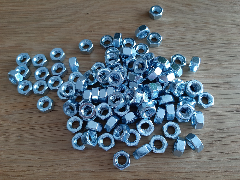 torenko.ch - 6-kant Muttern DIN 934 verzinkt