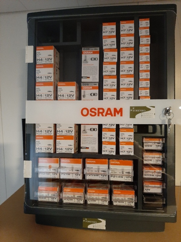 torenko.ch - Osram Lampenschrank bestückt inkl. Xenon-Lampen