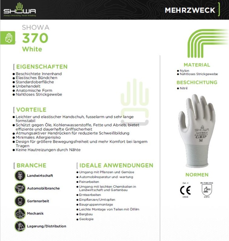 torenko.ch - Showa 370 Assembly Grip weiss